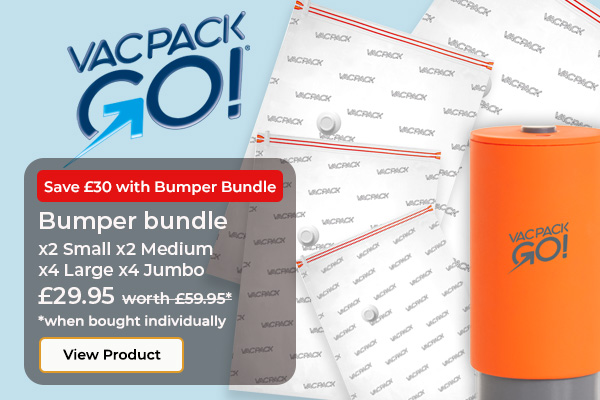 VacPack GO! Travel Vacuum Bags with Pump | JML